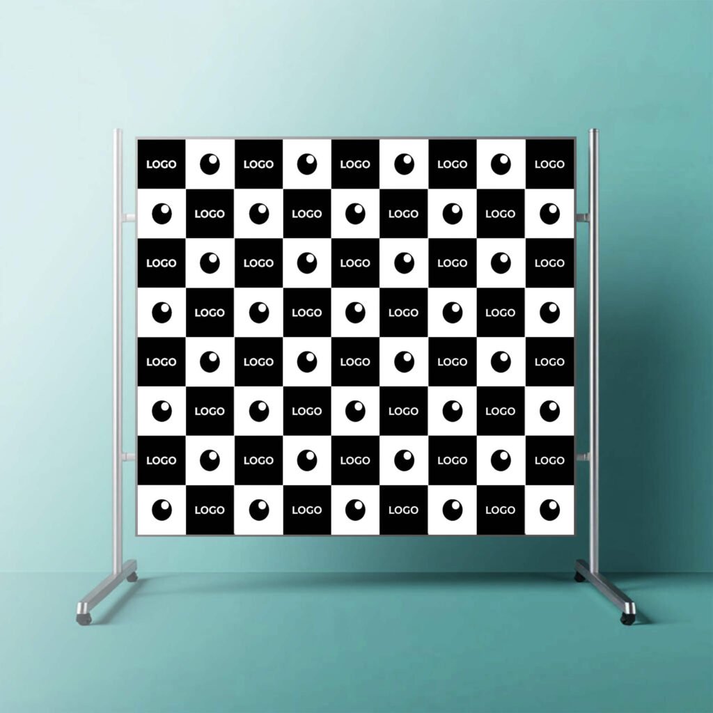 Step and Repeat Backdrop Mockup PSD (Free)
